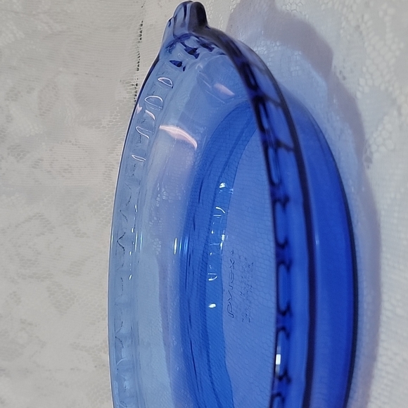 Pyrex | Kitchen | Vintage Pyrex Cobalt Blue Glass Fluted Pie Pan ...